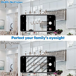 E12 Candelabra LED Light Bulbs, Dimmable 40 Watt Equivalent 5000K Bright Daylight White Candle Bulbs, 4W 460 LM Decorative CA10 Filament Chandelier Lamp Base for Bedroom Living Room Office, 12-Pack