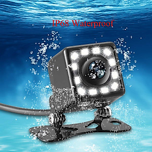 aSATAH 12 LED Car Rear View Camera for Honda Accord / Inspire / Spirior / Honda Civic VII VIII / Honda City 4D & Waterproof and Shockproof Reversing Backup Camera (12 LED)