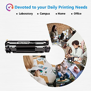 78A Black Toner Cartridge 4 Pack (with Chip) | Replacement for HP 78A Toner Cartridge Compatible with Laser Pro P1606dn, P1606, P1566, P1560; M1536dnf, M1537dnf, M1538dnf, M1530 MFP Printer | CE278A