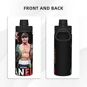 Eevikion Canelo of Alvarez Stainless Steel Insulated Tumbler Sports Water Bottle Hot and Cold Travel Cup 18oz