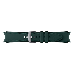 Samsung Electronics Hybrid Leather Silicone Watch Band Strap Small/Medium, for Galaxy Watch 4 and Galaxy Watch 4 Classic (US Version),Green,ET-SHR88SGEGUJ