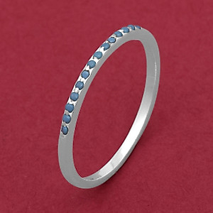 Shine Jewel 925 Sterling Silver 0.30 Ctw Round Shape Turquoise Gemstone Stackable Women Ring All Size (8)