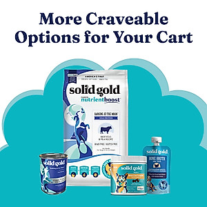 Solid Gold Food Toppers for Picky Dogs - Real Chicken Meatball Topper - 3 Pack Healthy Dog Treats - High Protein Soft Dog Treats to Serve w/Dry Dog Food or Wet Dog Food or as Dog Snacks