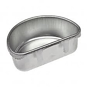 All Things Bunnies Galvanized Metal Coop Cup Feed Bowl (1 Quart)