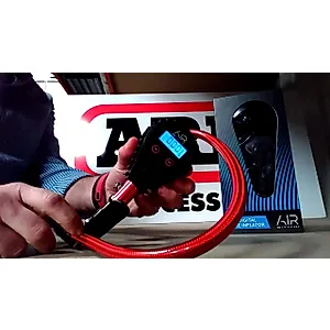 ARB ARB601 Digital Tire Pressure Gauge with Braided Hose and Chuck, Inflator and Deflator 25-75 PSI Readings