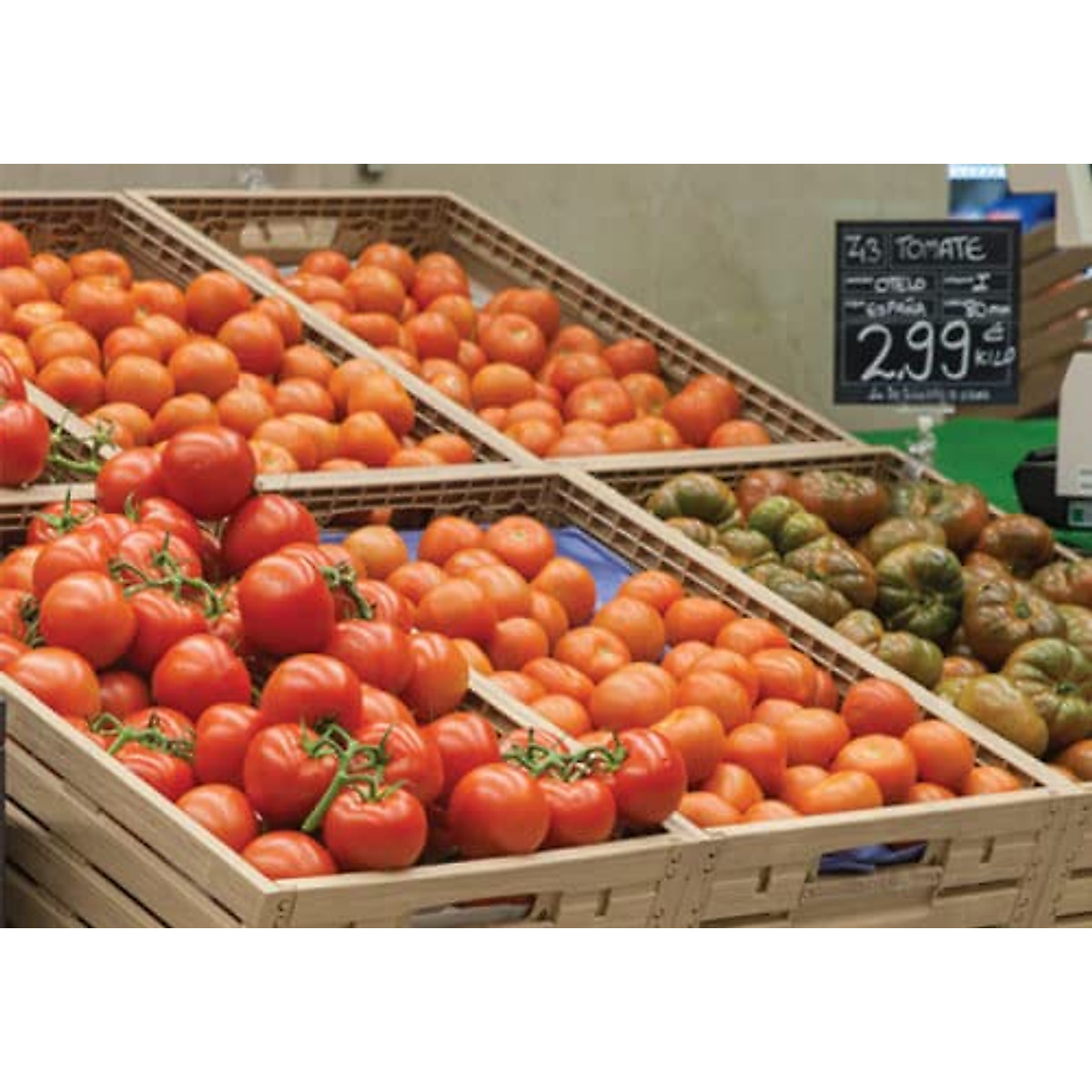 Alco Designs Collapsible Storage Bin/Container: Grated Wall Utility Basket/Tote, Durable, Long-Lasting, Wooden Designed Plastic (Small 24x16x4.1", Brown)