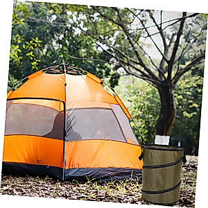 GANAZONO Folding Trash can Recycle Trash can auto Trash Bag Portable car Trash can Portable Garbage bin car Trash bin Camping Garbage can Yard Waste Container Lawn Steel Wire Household