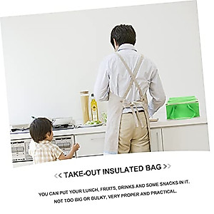 ULTECHNOVO Insulated Food Delivery Bag 1pc Catering Delivery Food Warmer Reusable Shopping Camping Tote Storage Camping Coolers Pizza Insulation Tote Lunch Lunch Box Aluminum