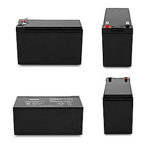 Casil CA1290 12v Rechargeable Battery 12V 9Ah AGM Battery - Rechargeable 12V SLA Battery - Sealed Lead Acid Battery - 12 Volt 9ah Battery with F2 Terminal
