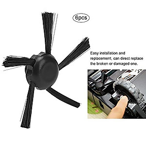 TOPINCN 6pcs Side Brush Replacement Fit for Neato Botvac D Series D7 D5 D3 D80 Sweeping Machine Sweeper Machine Robot Vacuum Cleaner Accessories