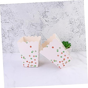 jojofuny 24pcs Popcorn Boxes Wedding Confetti Wedding Party Supplies Party Treat Boxes Candy Box Popcorn Treat Box Party Popcorn Boxes Set up Snack Box Chicken Popcorn Box Dessert