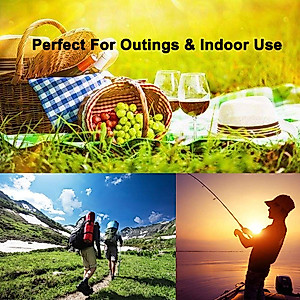 Avenoir Telescopic Portable Stool, Camping Retractable Folding Stool for Fishing, Hiking, Travel, Queuing, Gardening Max Load 397lb(Black)