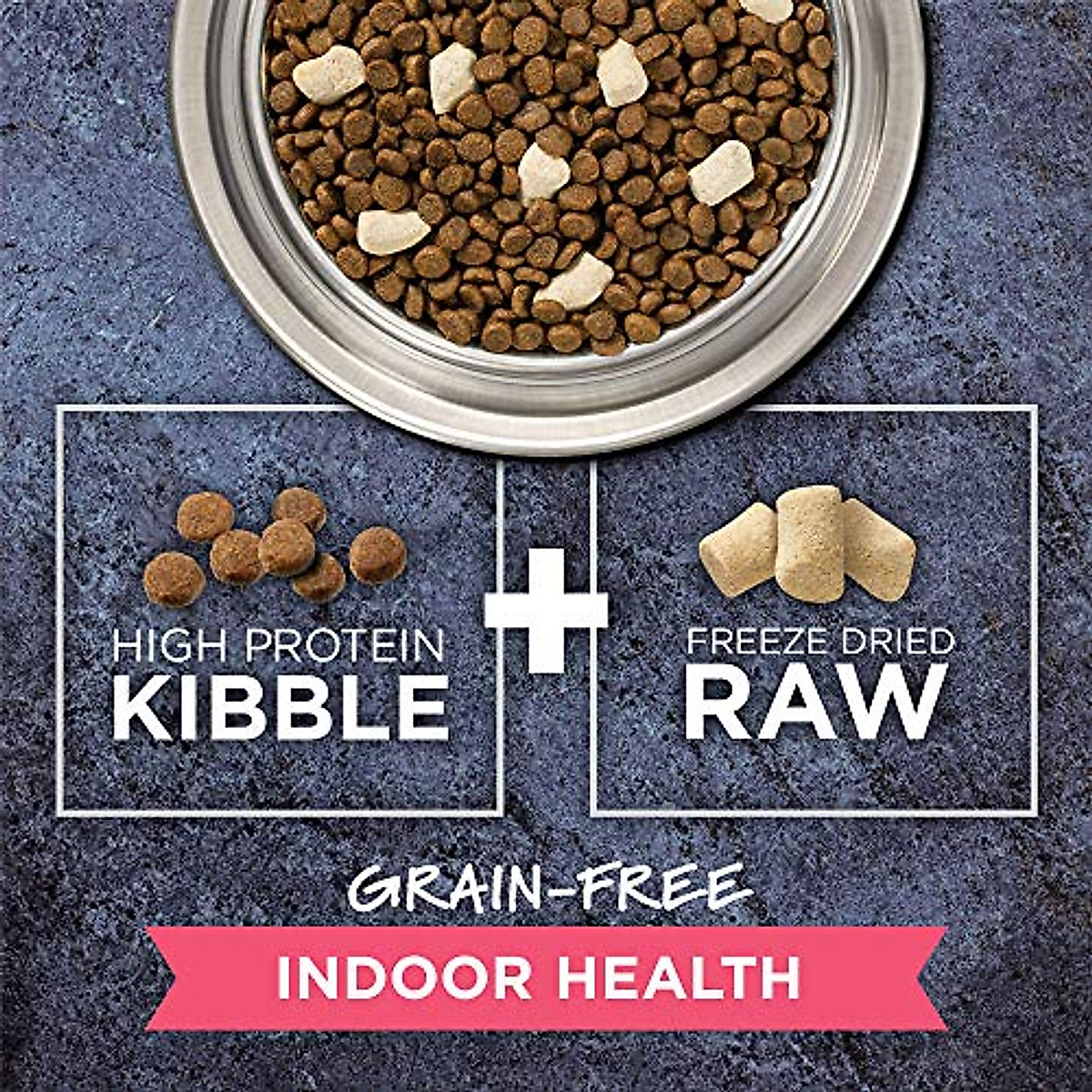 Instinct Raw Boost Indoor Health Grain Free Recipe with Real Rabbit Natural Dry Cat Food, 4.5 lb. Bag