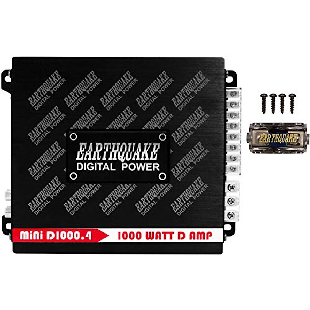 Earthquake Sound MiNi D1000.4 (Gen 2) Stereo Class D 4-Channel Car Amplifier, 1000 Watts