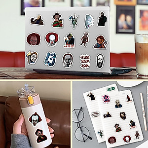 50Pcs Thriller Horror Movie Killer Role Character Stickers for Water Bottle Cup Laptop Guitar Car Motorcycle Bike Skateboard Luggage Box Vinyl Waterproof Graffiti Patches XQX