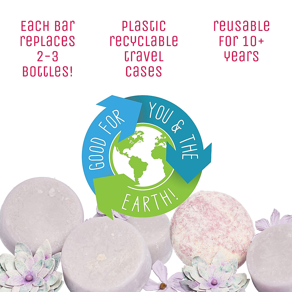 Sweet & Sassy 3 Conditioner Bars. Made in the USA. All Natural, Organic, SLS Free, Plastic Free, Safe for Color Treated Hair - So Sumptuous.