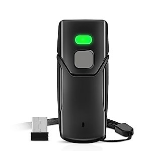 2D Barcode Scanner Bluetooth, JRHC Portable 3 in 1 USB Wired & 4.2 Bluetooth & 2.4G Wireless Qr Code Scanner Mini 1D 2D PDF417 Data Matrix Bar Code Scans Work with Windows, Android, iOS, Tablets