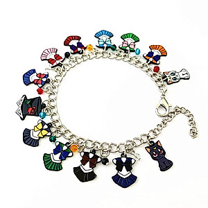 FJCPHAHA Anime Cartoon Metal Original Charm Bracelet Gifts for Woman Men
