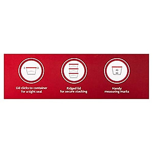 Rubbermaid TakeAlongs Deep Square Food Storage Containers, 5.2 cups, 8 pack (4 lids + 4 containers)