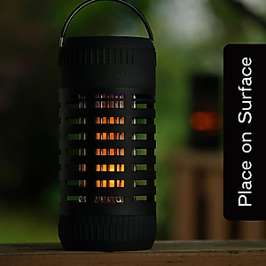PIC Solar Portable Insect Killer, 3-in-1 with Flickering Flame, Bug Zapper and Lantern