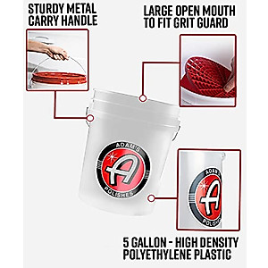Adam's Grit Guard Detailing Wash Bucket (Bucket Only)