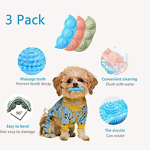 TAOLIN QING 3-Pack Puppy Chew Toy, Suitable for Dogs Born 2-8 Months Old, Relieve Pain During Tooth Replacement, Clean Teeth, Natural Rubber Products, Safe, Healthy, Durable, Easy to Clean