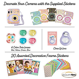 Fujifilm Instax Mini 11 Instant Camera with Case, Album and More Accessory Kit (Lilac Purple)…