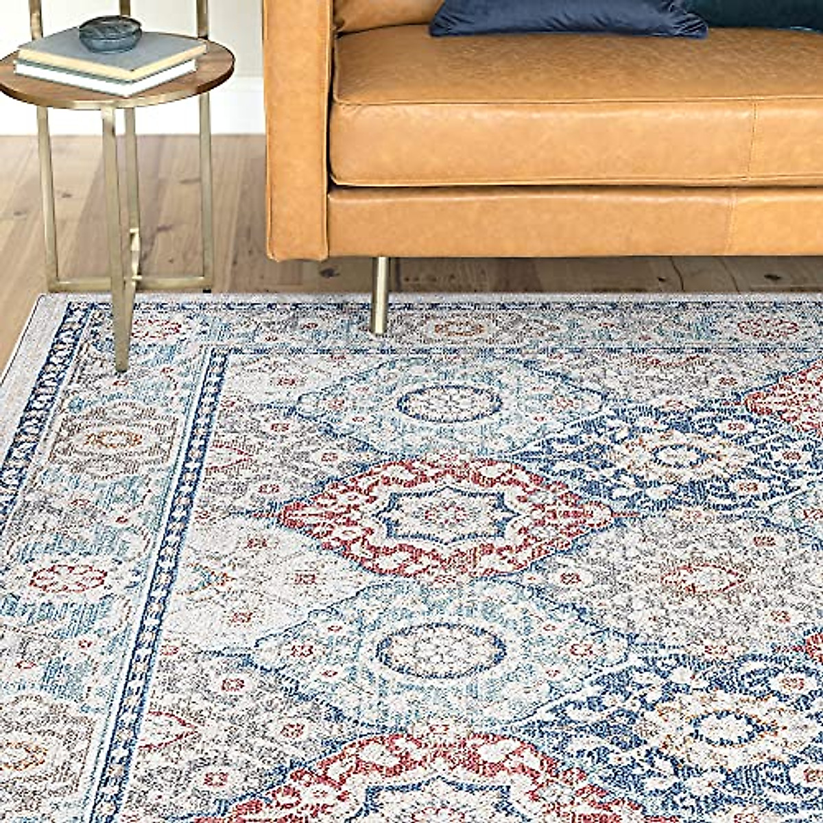 Tayse Genevieve Gray Large 8x10 Area Rug 8x10 - Area Rugs for Living Room - Dining Room Rug - Bedroom Rug - Kitchen or Entryway Rug Carpet - Alfombras para Salas - Transitional, Oriental