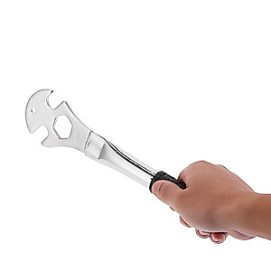 Bicycle Spanner, 14.5/15/24mm Easy To Carry Crank Removal Bike Pedal Wrench Durable with Labor Saving Handle for Road Bike for Bike Repairing