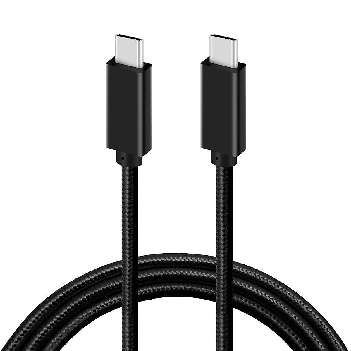 BoxWave Cable Compatible with Acer ConceptD 7 Ezel CC715-71-7163 (15.6 in) - DirectSync PD Cable (3ft) - USB-C to USB-C (100W), Type C Braided 3ft Charge and Sync Cable - Jet Black