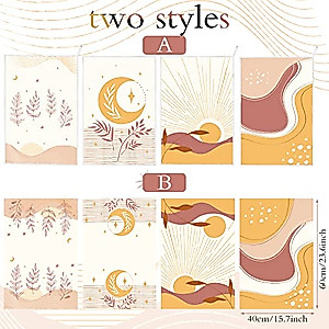 Frienda 4 Pieces Leaves Kitchen Towels 16 x 24 Inch Dish Towels Bathroom Hand Towels Set Absorbent Hand Drying Cloth Hand Towels for Kitchen Bathroom (Casual Style)