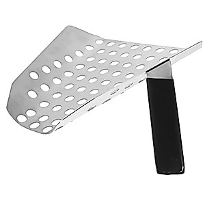 HEMOTON 4pcs French Fries Shovel Metal Pooper Scooper Popcorn Machine Popcorn French Fry Scoops Utility Scoop Ice Scooper Coffee Beans Scoop French Fries Bagging Shovel Kitchen Supplies