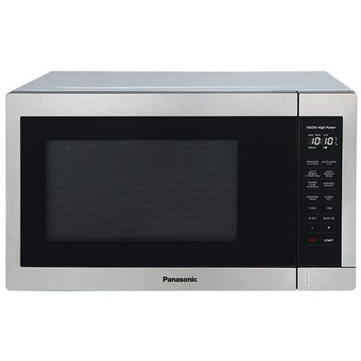 Panasonic NN-SB658S 1.3 Cu Ft 1100W Cooking Power Smart Touch Controls Turbo Defrost Countertop Microwave Oven (Renewed)