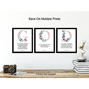 Religious Wall Art & Decor - Psalm 23 - Psalm 91 - Jeremiah 29 11 Wall Art Spiritual Christian Gifts for Women - Inspirational Bible Verses Wall Decor - Holy Scriptures Wall Art - Catholic Gifts