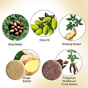 TruuMe Hair Darkening Solid Shampoo Bar, 2Pcs, Helps Stop Hair Loss, Hair Regrowth, Treatment for Men & Women, Unscented, Natural, Paraben Free, Sulfate Free, Damaged, Thin Hair