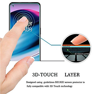 beukei (3 Pack) Compatible for OnePlus Nord N20 5G Screen Protector Tempered Glass,Touch Sensitive,Case Friendly, 9H Hardness