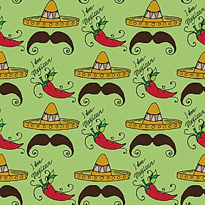 Gigicloud 10pcs Squares Quilting Fabric Bundles, Mexican Fiesta Theme Cotton Fabric Bundle Quilting Sewing Patchwork Cactus Guitar Donkey Printed Fat Quarters Bundle for DIY Sewing Quilting