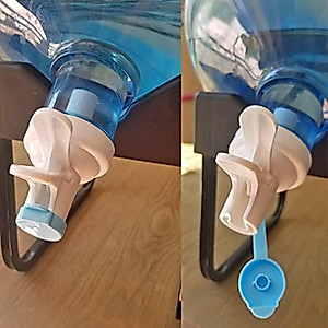 Water Dispenser Valve for 50mm Threaded Top Water Bottle, Reusable Water Jug Cap Plastic Spigot Faucet- (For Threaded Tops ONLY) (Threaded)