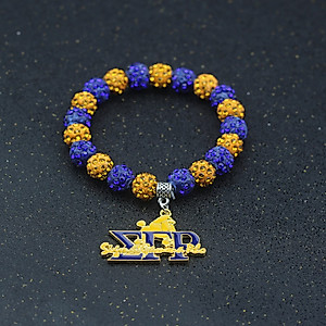 Keeblon SGRho Sorority Paraphernalia Bracelet Brooch Pin 1922 Sorority Necklace Greek Sorority Gift for Women Sisterhood (1922 Bracelet)