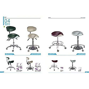 Alkita Standard Dental Mobile Chair Saddle Doctor's Stool Micro Fiber Leather for Dentist
