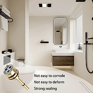 NBPLUS RP51919 6 Setting Diverter Cartridge Compatible with Delta R11000 R22000 Faucet Valve Replacement Trim Kit, 6 Way Shower Diverter Parts, No Leakage Brass