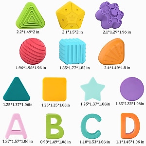 KUTOI Shape Sorter Baby Blocks - Montessori Toys for 1+ Year Old - Toddler Developmental Learning Toys - Educational Toys for 1+ Year Old Girl boy Baby Activity Cube Cause and Effect Toys 6-12 Months