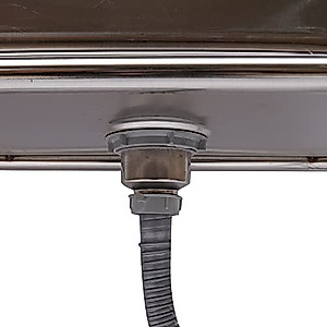 Xuthusman Stainless Steel Kitchen Prep Utility Sink w/Drainboard+Compartment Commercial Utility & Prep Sink Table w/Faucet