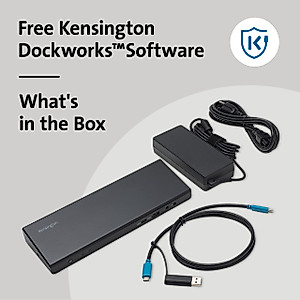 Kensington SD4750P USB-C and USB 3.0 Dual 4K Docking Station