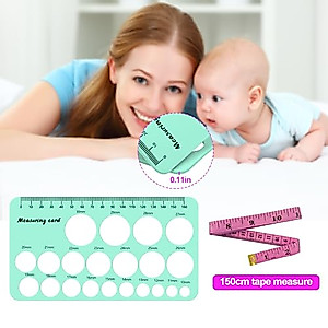 Silicone Nipples Ruler of Flange Size Measure for Nipple, Nipple Measurement Tool for Flanges Silicone and Soft in mm, Breast Pump Sizing Tool for Spectra, Medela, Momcozy, Lansinoh