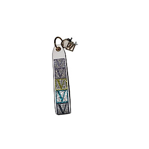 Victoria's Secret Wristlet Strap Rhinestones Keychain Color White Shine New