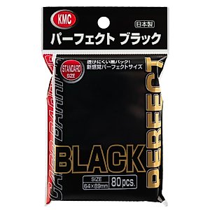 KMC Sleeves Perfect Sized Full Sized Black (80)