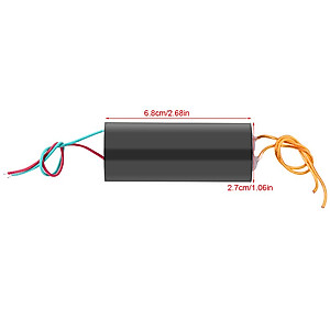 High Voltage Pulse Generator, DC 6V-12V Boost Step-up Power Module High Voltage Generator 1000kV Super Electric Arc Module Input 2A~5A, Output 500KV~1000KV