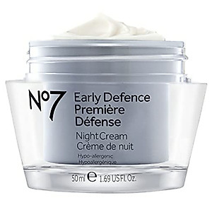 No7 Early Defence Glow Activating Face Cream - Day and Night Bundle - 1.69 fl oz Each - Hypoallergenic Day and Night Cream by No 7 - SPF 30 in Day Cream