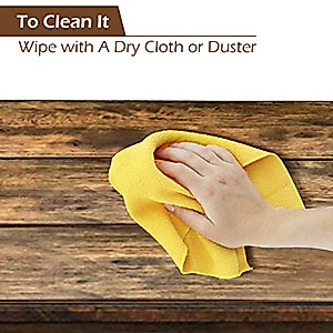 Giantex Rustic Coffee Table w/Wooden Top & Metal Hairpin Legs, 44" Large Rectangle Sofa Table w/Spray Paint, Industrial Style, Boho Wooden Table for Living Room, Reception Room, Home Office (Walnut)